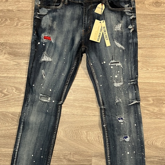 Blue Cult | Jeans | Blue Cult Slim Straight Distressed Jeans | Poshmark